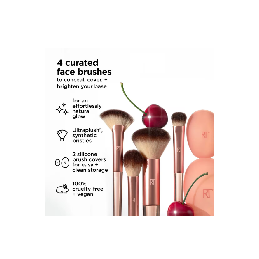 Cherry On Top A Brighter Hue Base Brush (Kit o Set de Brochas) – Tu Maquillaje México